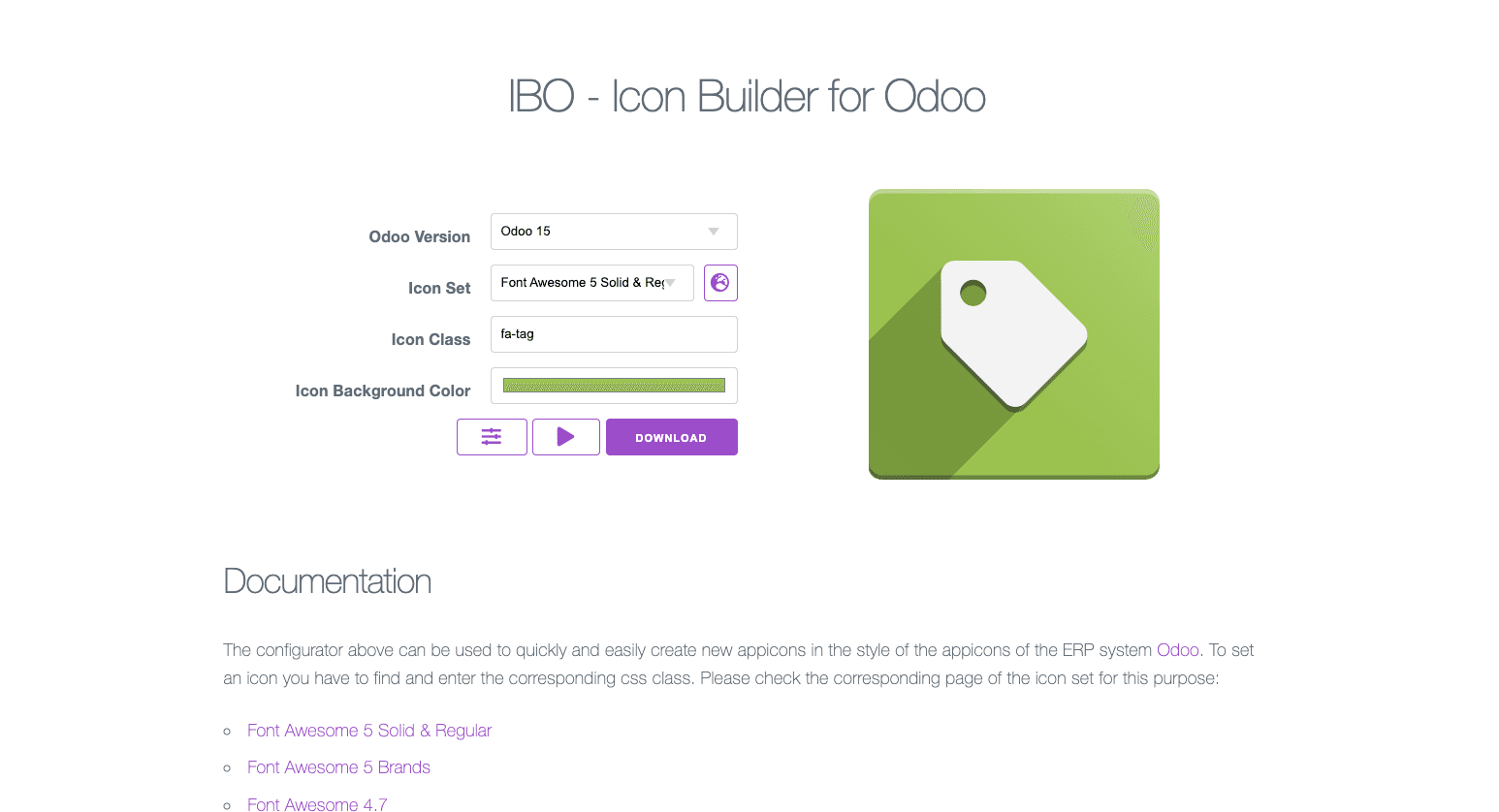 Cómo crear un icono para tu app de Odoo